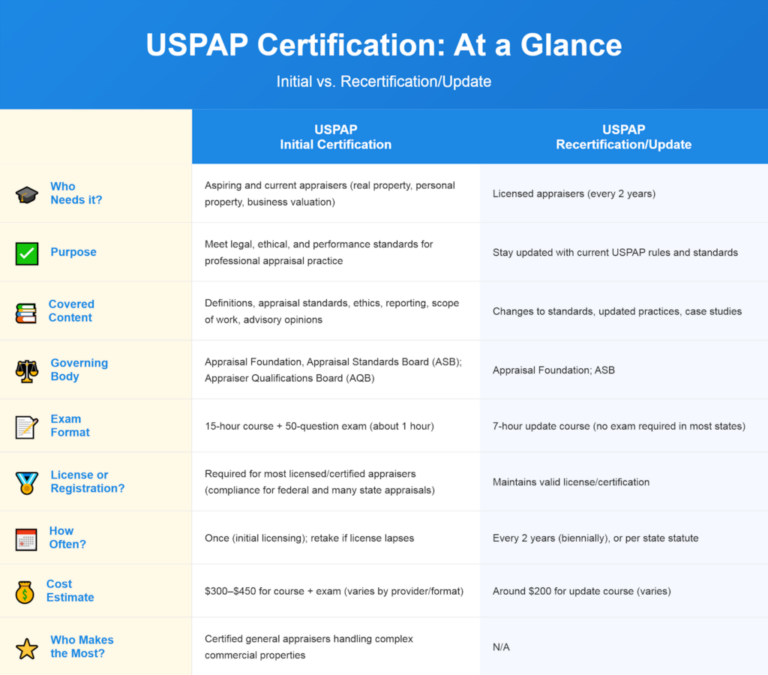USPAP Certification: What You Need to Know