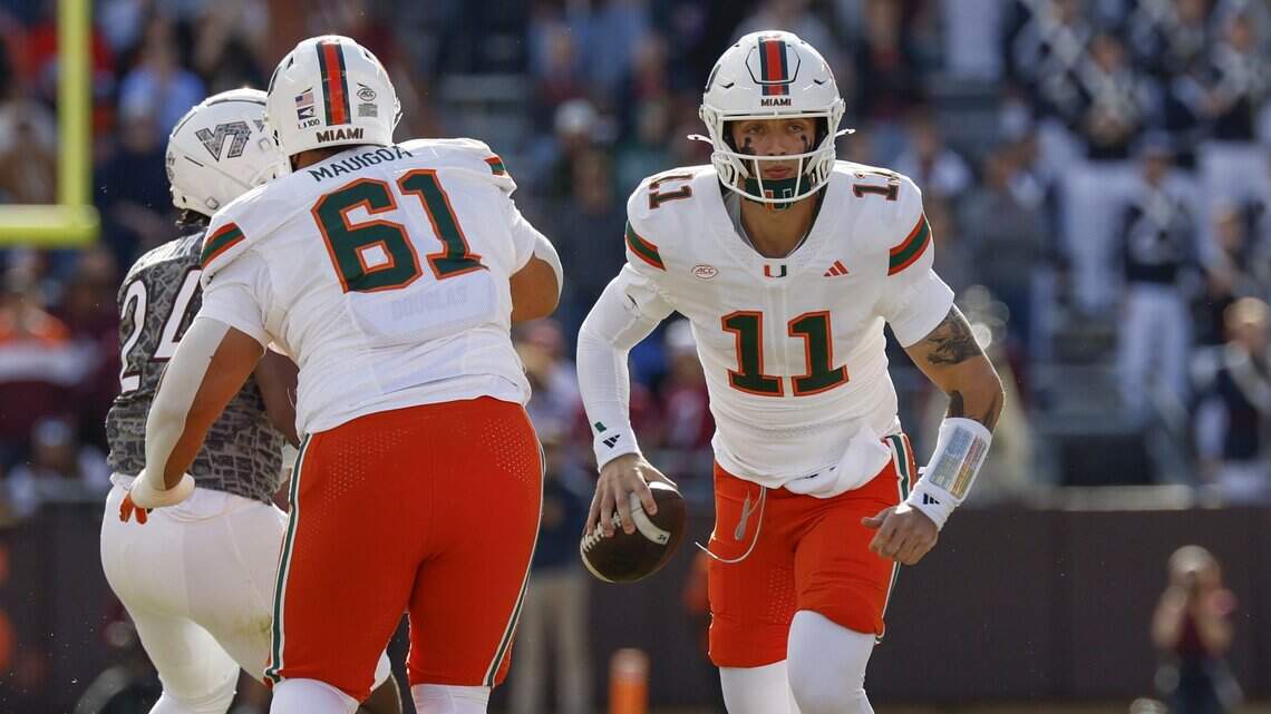 No. 13 Canes win 34-17 at Va. Tech but CFP hopes remain dim | Miami Herald