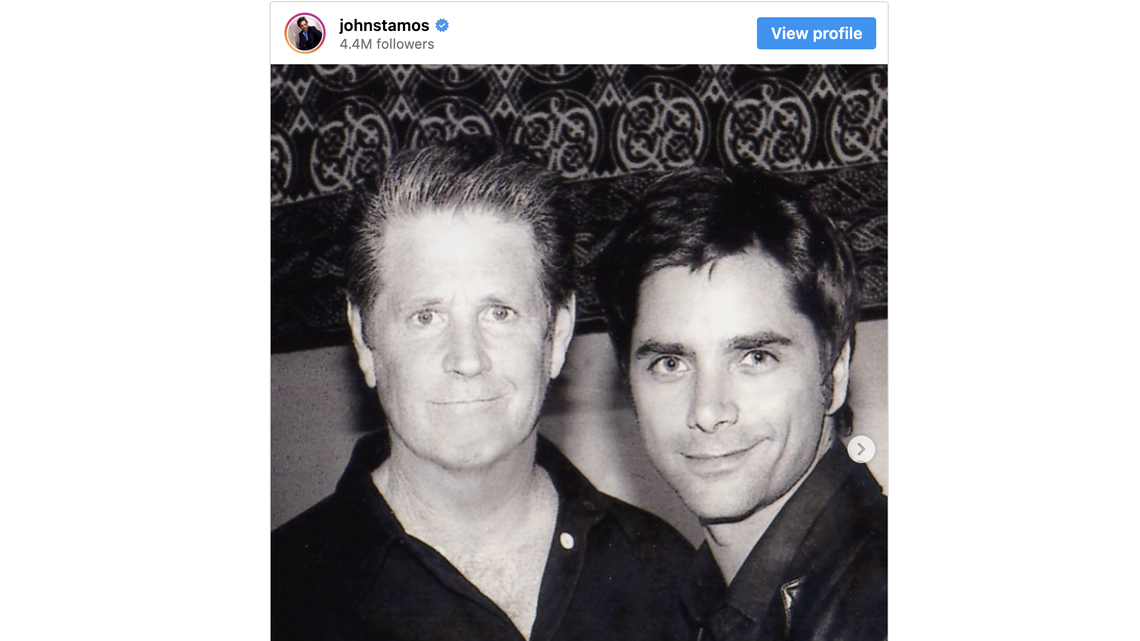 John Stamos with Mike Love when learning Brian Wilson died | Miami Herald