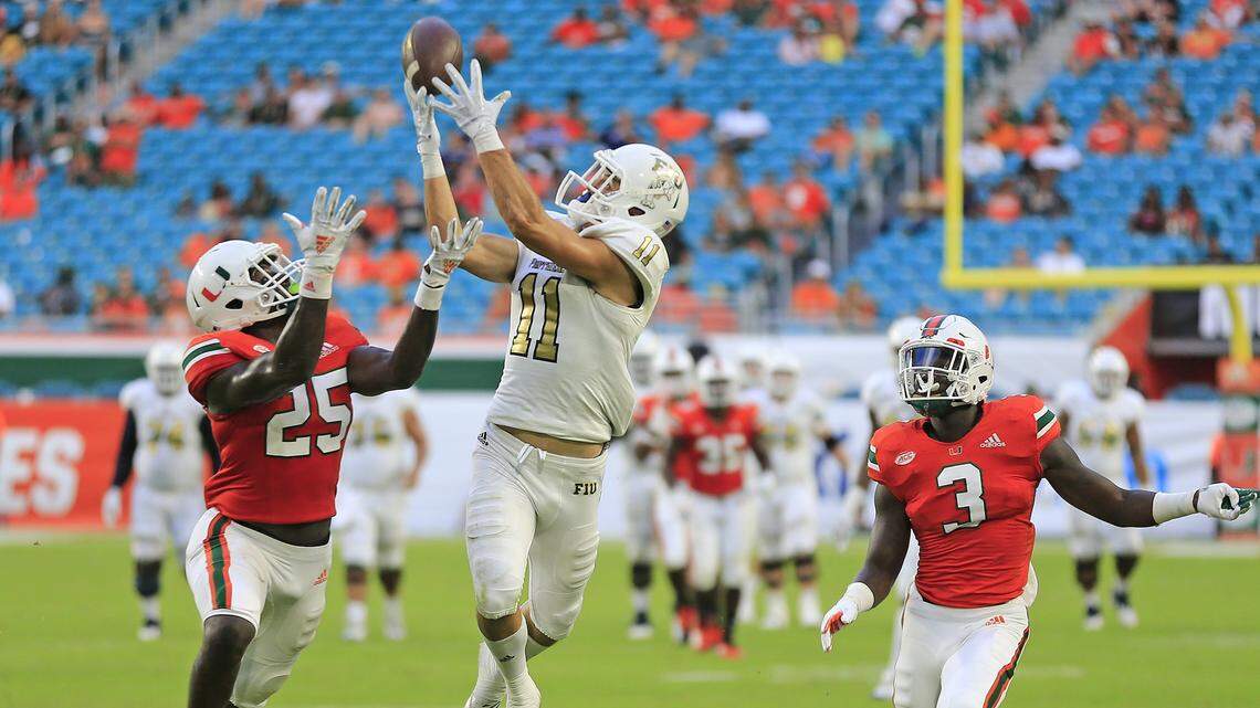 Ex-Gators WR CJ Worton impresses for FIU against Miami Hurricanes ...