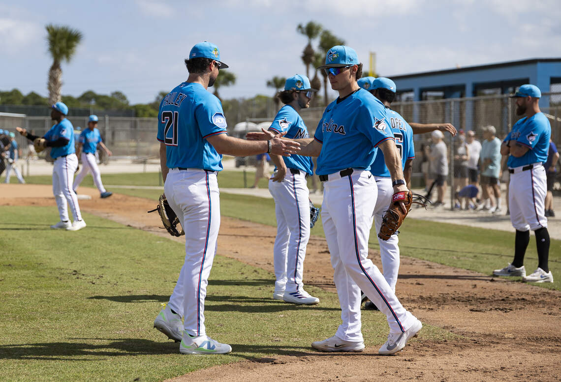 Marlins spring training: Griffin Conine adjusts to new position | Miami ...