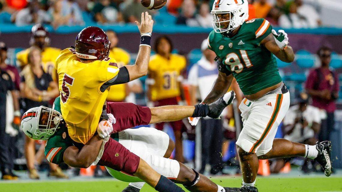 Miami freshman DE Rueben “Hurricane” Bain gets national love | Miami Herald