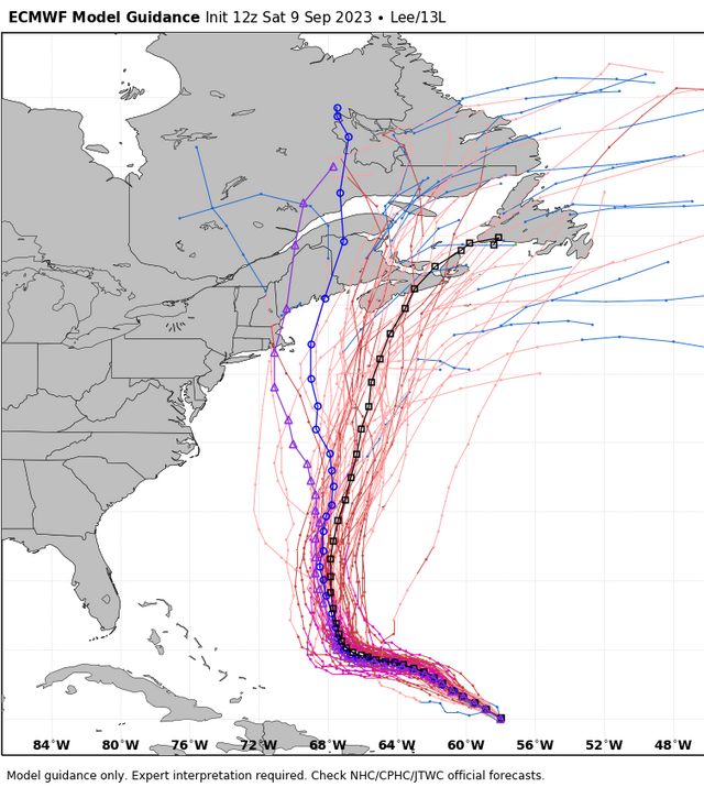 Hurricane Lee: Spaghetti models, track, turn, path | Miami Herald