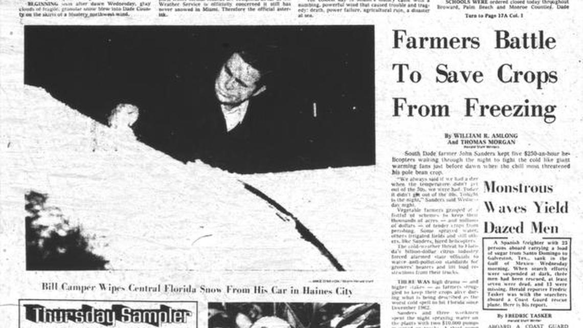 When did it snow in Miami? January 1977 | Miami Herald
