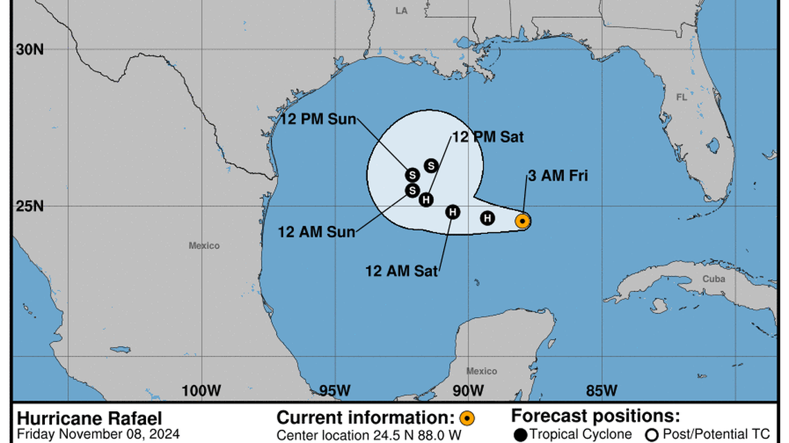 Category 3 Hurricane Rafael path, advisory & warnings | Miami Herald